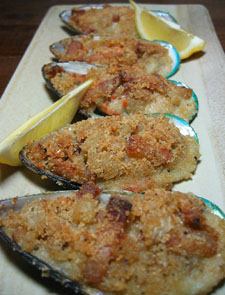 Baked Mussels with Pancetta - Market Manila