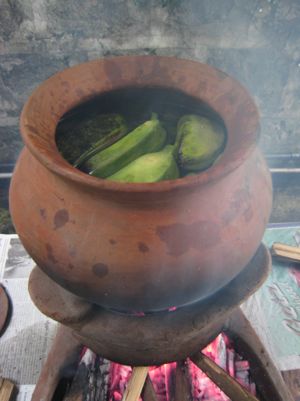 Market Manila - Boiled Saba with a Bagoong/Suka/Sili Dip - General